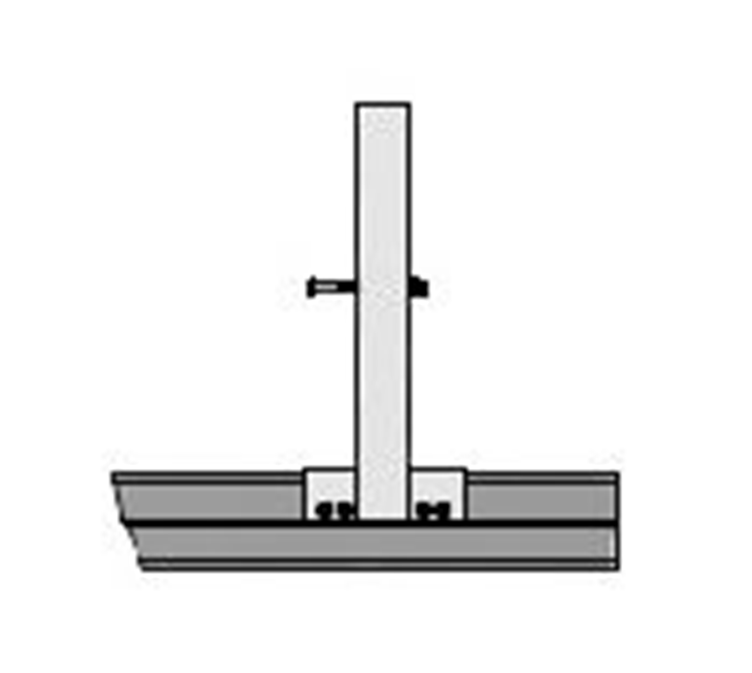 LADDER RACK, VERTICAL SUPPORT, FLAT ROOF